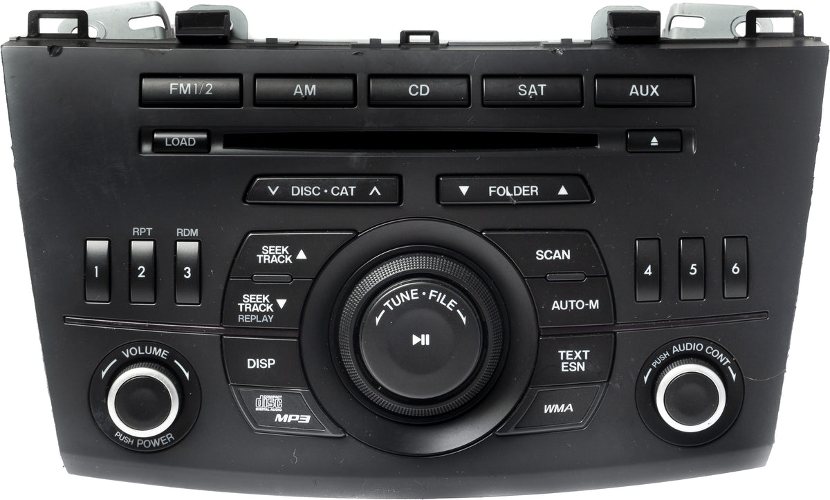 2011-13 Mazda 3 AM FM Satellite Radio 6 Disc CD MP3 Player Part Number – 1factoryradio