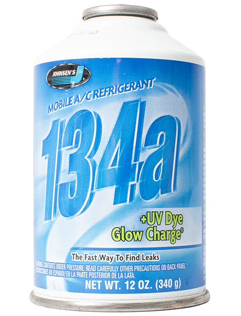 Johnsen's Mobile A/C Refrigerant R-134a Charge Plus UV Dye Glow Part N – 1factoryradio