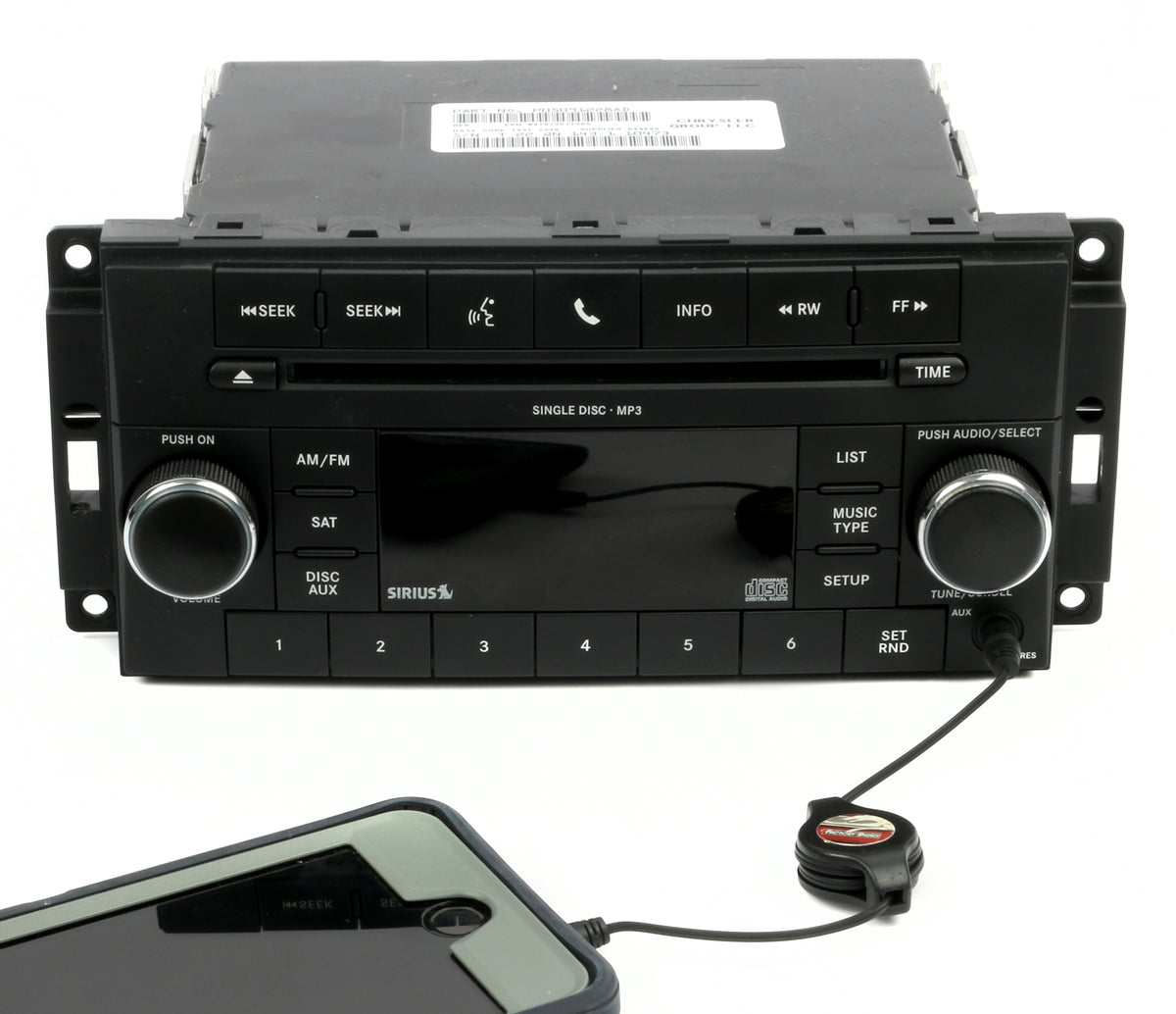 Jeep Chrysler 08-13 AM FM Stereo mp3 CD Sirius Radio RES Part Number P – 1factoryradio