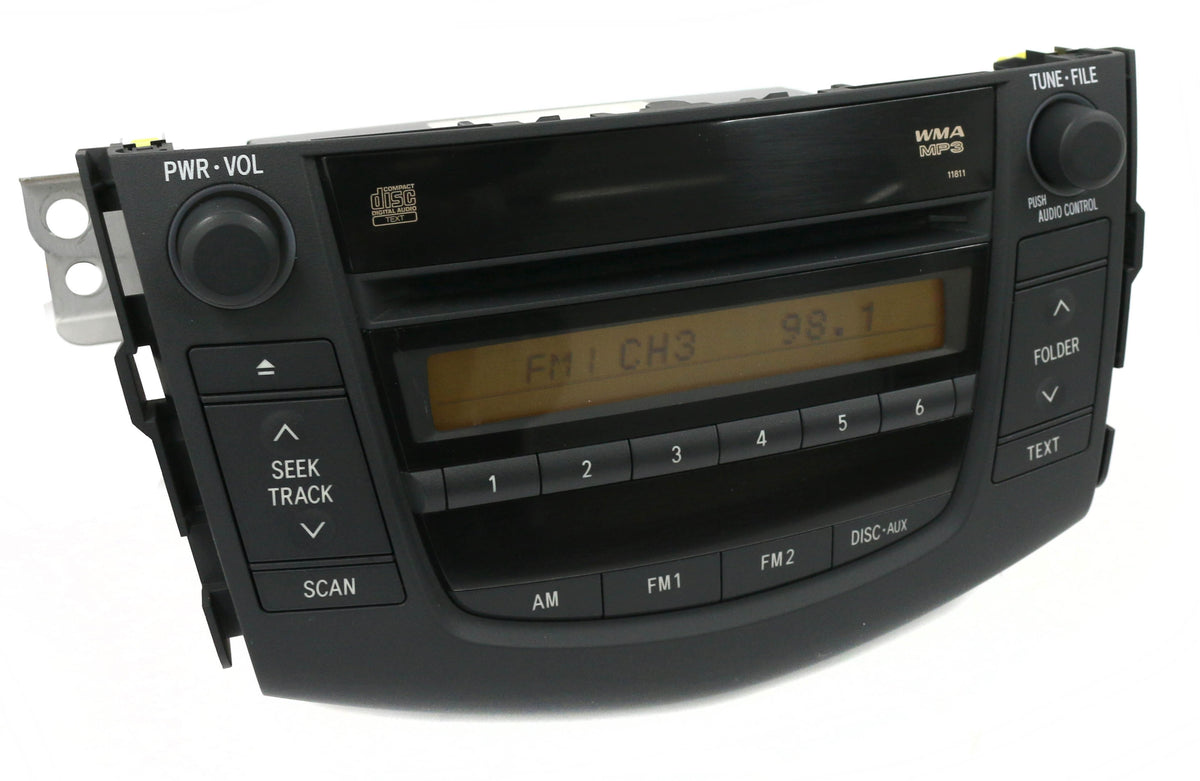 2006-08 Toyota RAV4 AM FM Radio mp3 Single Disc CD Player 86120-42160 ... 2006-08 Toyota RAV4 AM FM Radio mp3 Single Disc CD Player 86120-42160 ...