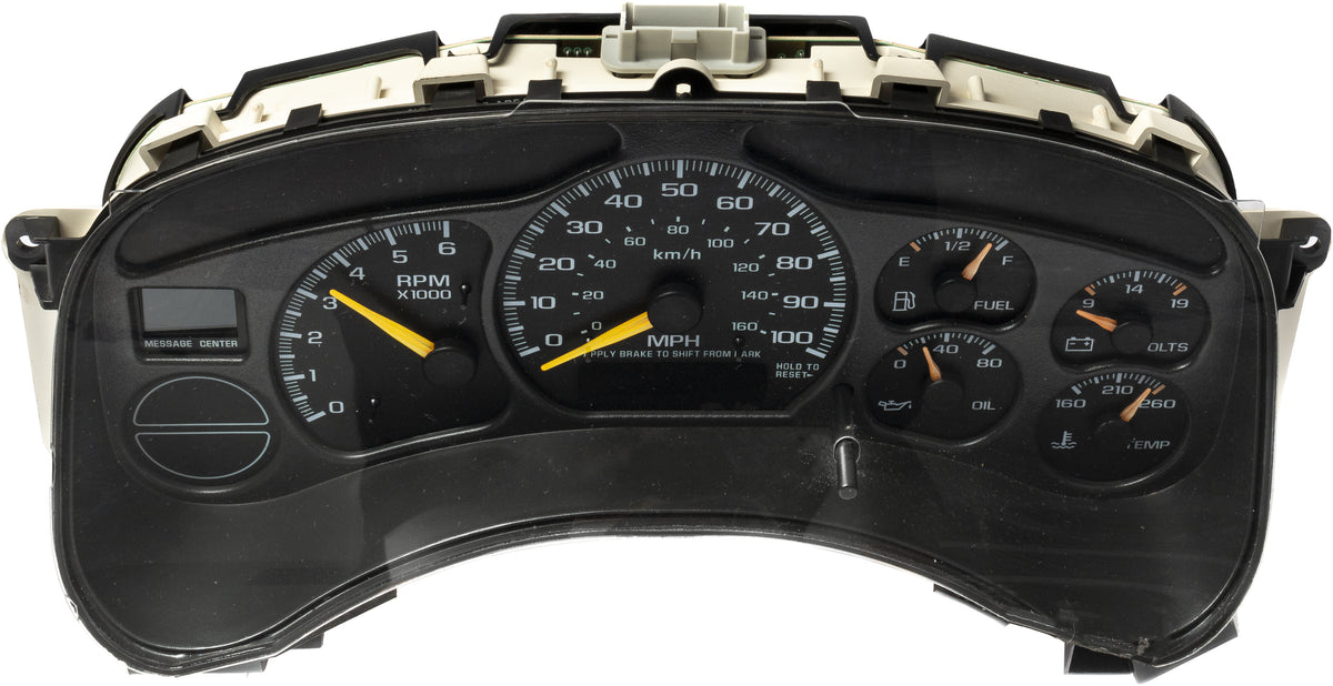 2000-02 Chevrolet Silverado 1500 2500 100 MPH Gauge Cluster Speedomete ...