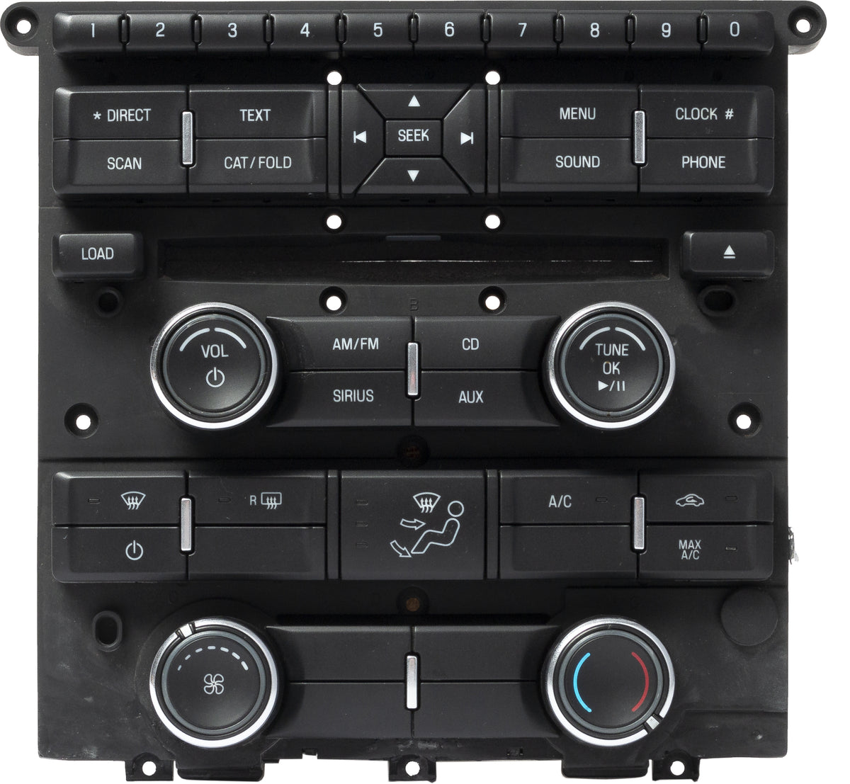 2010 Ford Mustang Radio Audio Single Climate Control Panel Model AR3T ...
