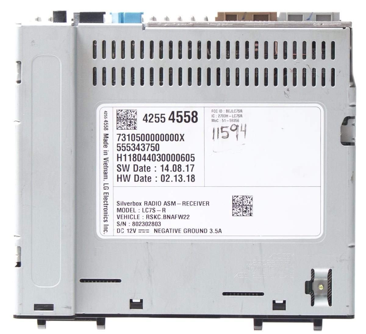 2018-19 Chevrolet Silverado 2500 3500 AM FM Satellite Radio Part Numbe ...