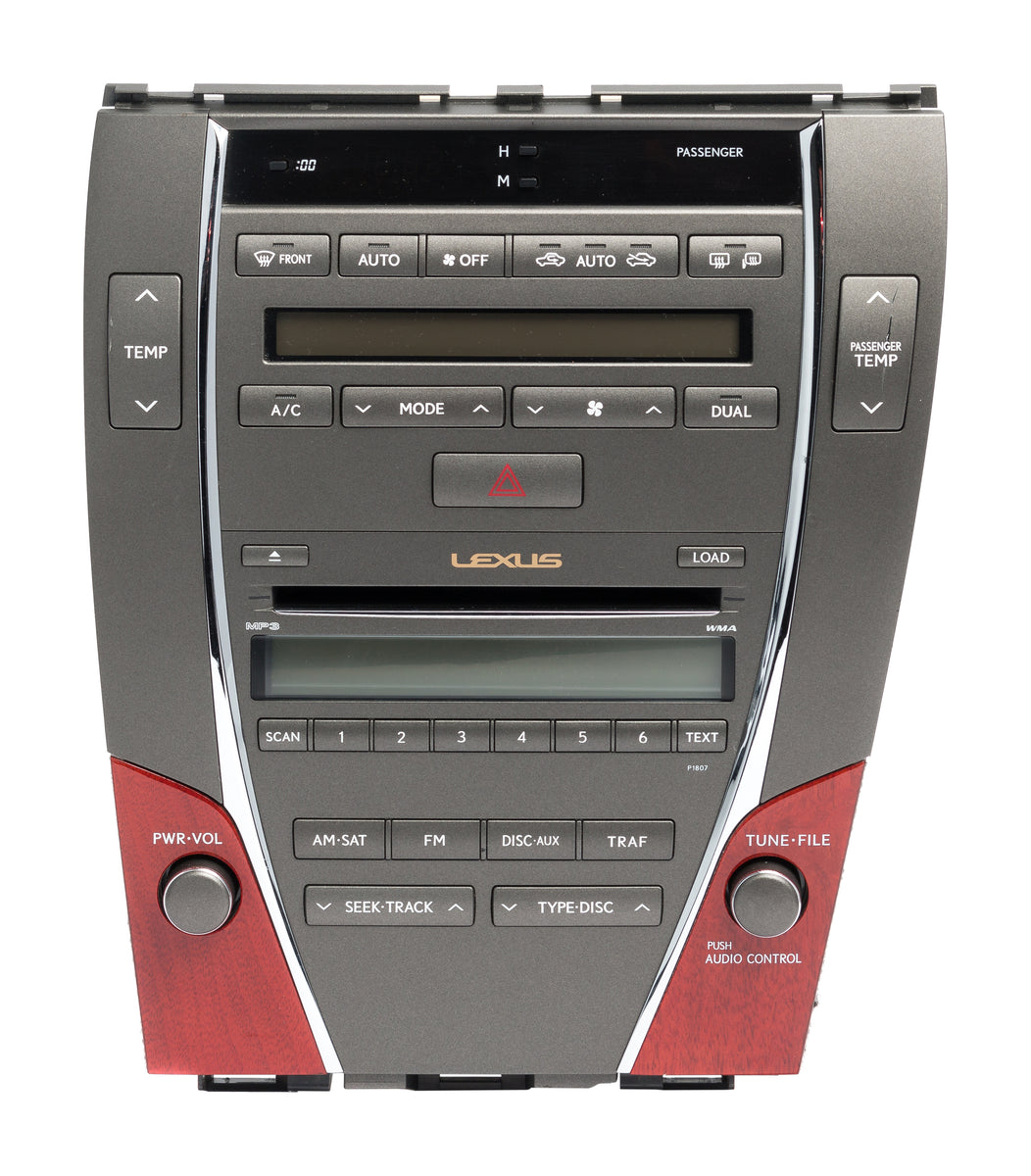 Lexus ES350 2007-2009 Radio AM FM 6 Disc CD MP3 Player OPT P1807 86120 ...