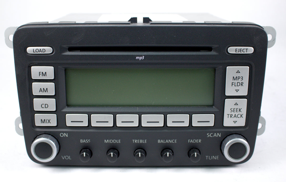 2006-2009 Volkswagen Jetta AM FM Radio 6 Disc CD Player Code Included ...