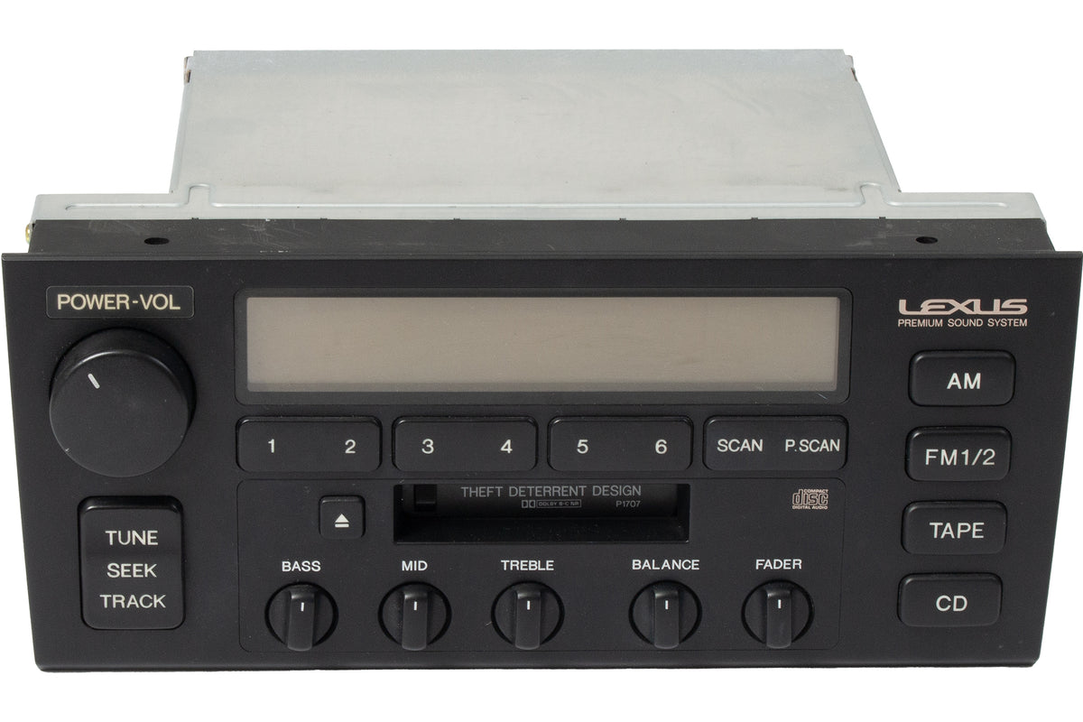 1995-97 Lexus LS400 AM FM Radio CD Changer Cassette Player Part 861205 ...