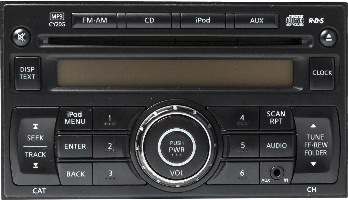 2012-2013 Nissan Versa Radio AM FM CD Player Auxiliary Input - 281853A ...