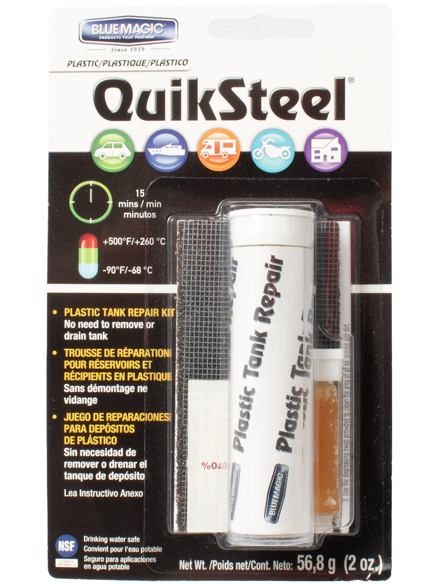 BlueMagic Quik Steel Plastic Tank Repair Kit Potable Water Safe Part I ...