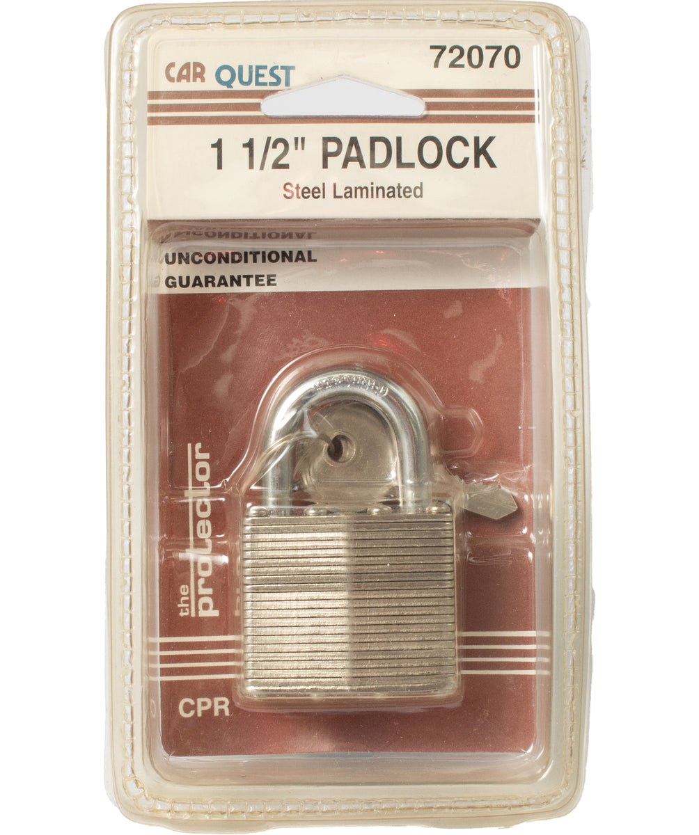 Carquest The Protector CPR Pad Lock 1-1/2 inch Steel Laminated Item Nu ...