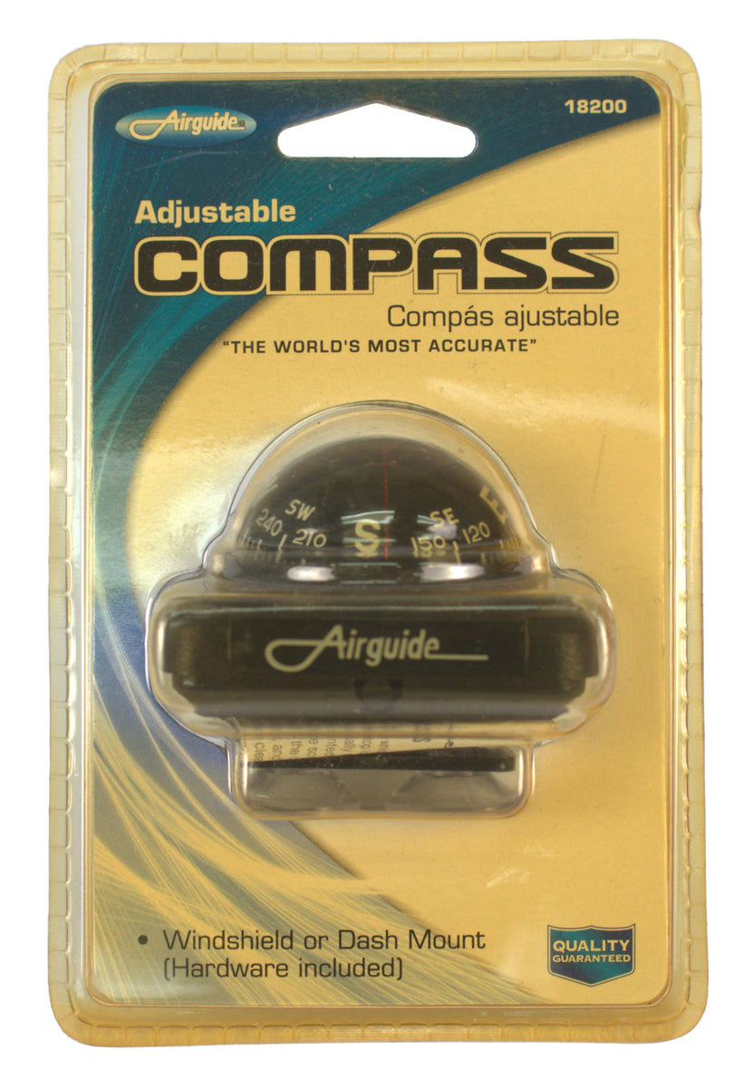 Custom Accessories Airguide Adjustable Compass Windshield/Dash-Mount M ...