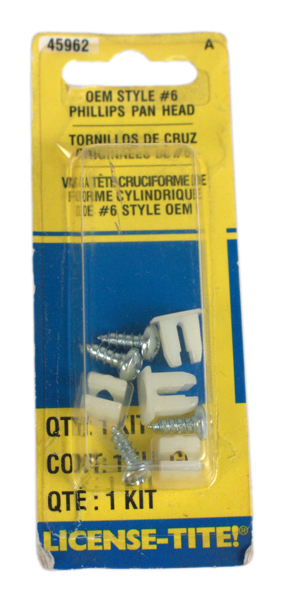 Dorman License-Tite! #6 x 3/8" Phillips Pan Head Screw Kit 45962 ...