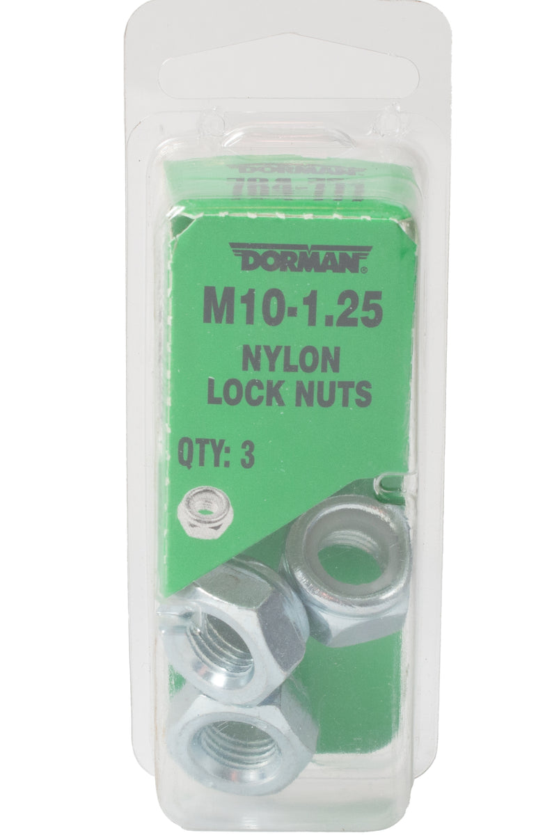 Dorman Multipurpose Nylon Locking Nuts M10 x 1.25 Quantity 3 Part Numb ...