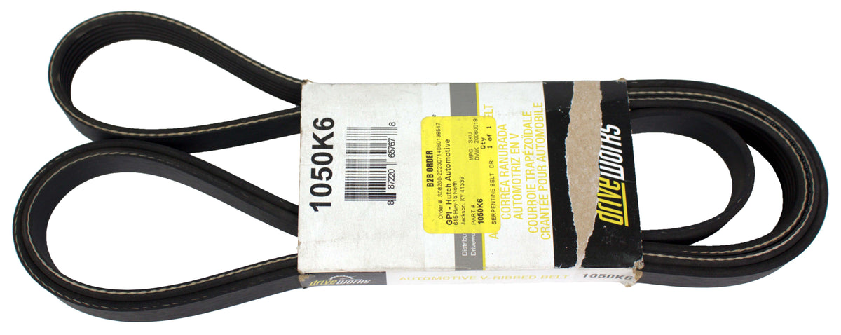 Driveworks Serpentine V-Ribbed Belt Fits 2000-2002 Lincoln LS V8 3.9 P ...
