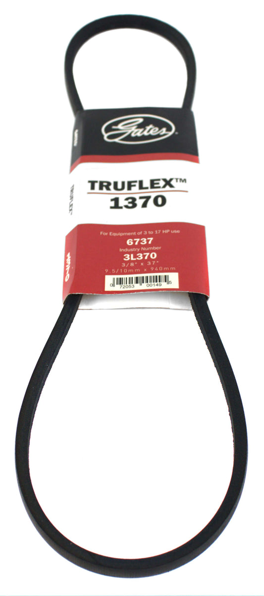 Gates TruFlex V-Belt 3/8in x 37in 38 Degrees Industrial Light Duty Use ...
