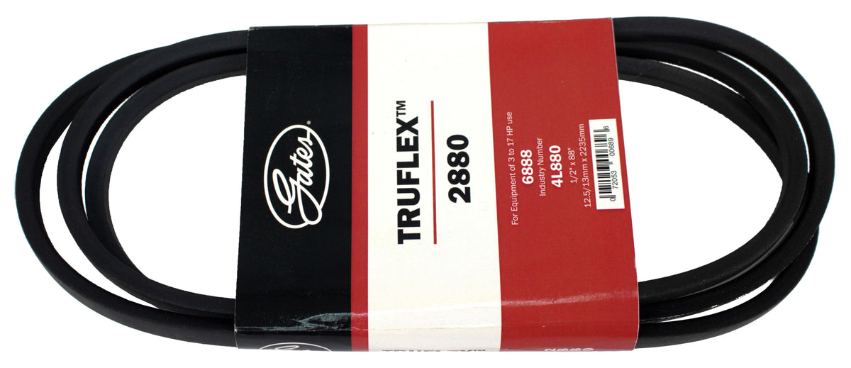 Gates TruFlex V-Belt 1/2" x 88" 38 Degree Industrial Light Duty Use Pa ...
