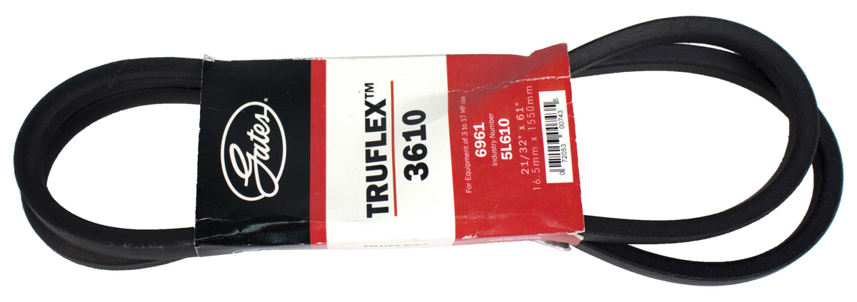 Gates TruFlex V-Belt 21/32" x 61" 36 Degree Industrial Light Duty Use ...