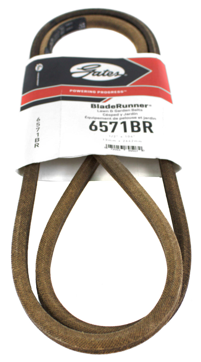 Gates BladeRunner Lawn Garden Belt 1/2in x 104in 36 Degree Pulley Part ...