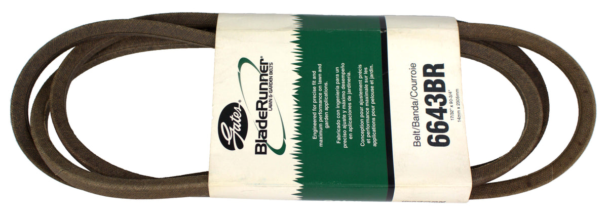 Gates BladeRunner Lawn Garden Belt 17/32" x 90-3/4" 38 Degree Pulley P ...