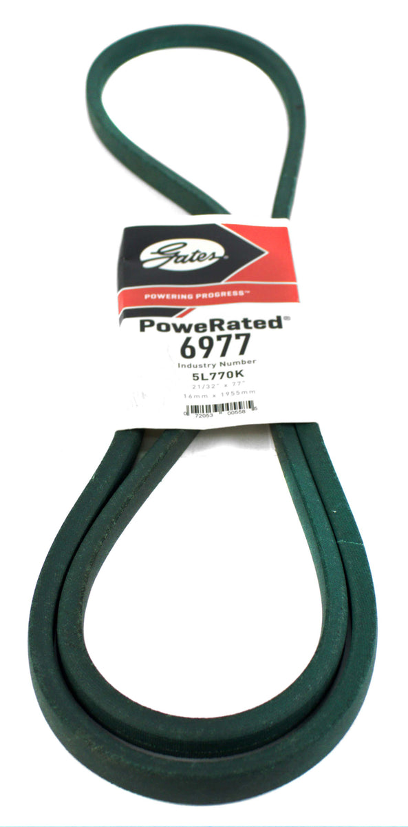 Gates PoweRated V-Belt 11/16in x 77in Fits HD Drives/Clutching Applica ...