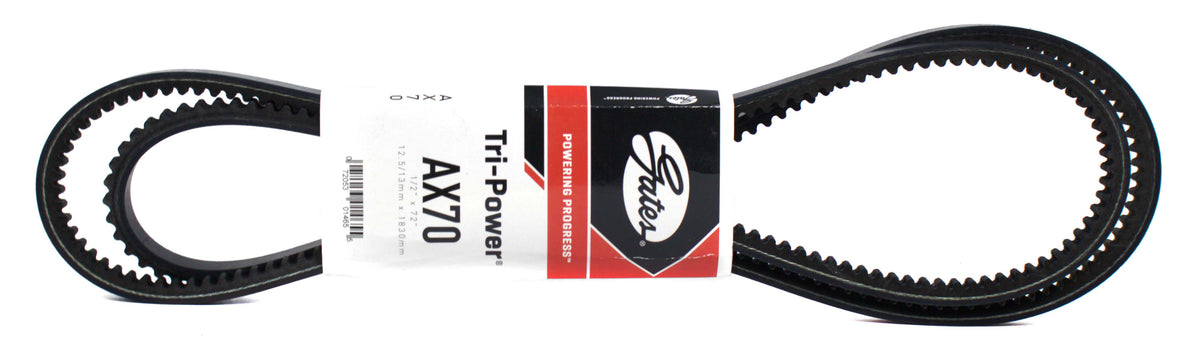 Gates Tri-Power V-Belt 1/2in x 72in Fits Small Diameter Pulleys/Back I ...