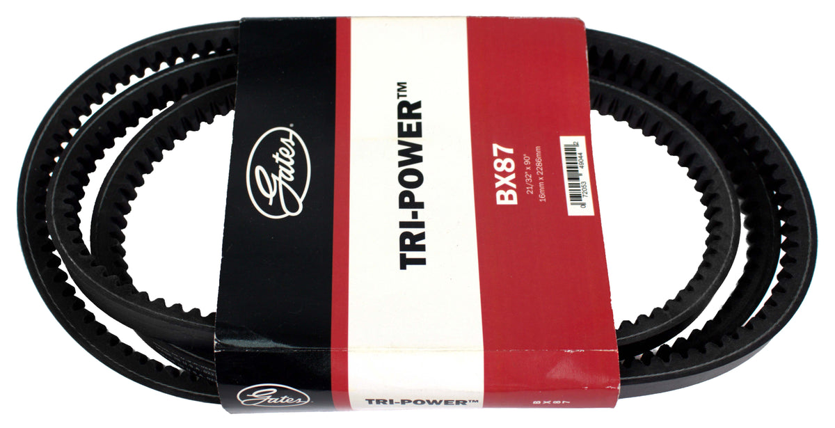 Gates Tri-Power V-Belt 21/32in x 90in Fits Small Diameter Pulley/Back ...