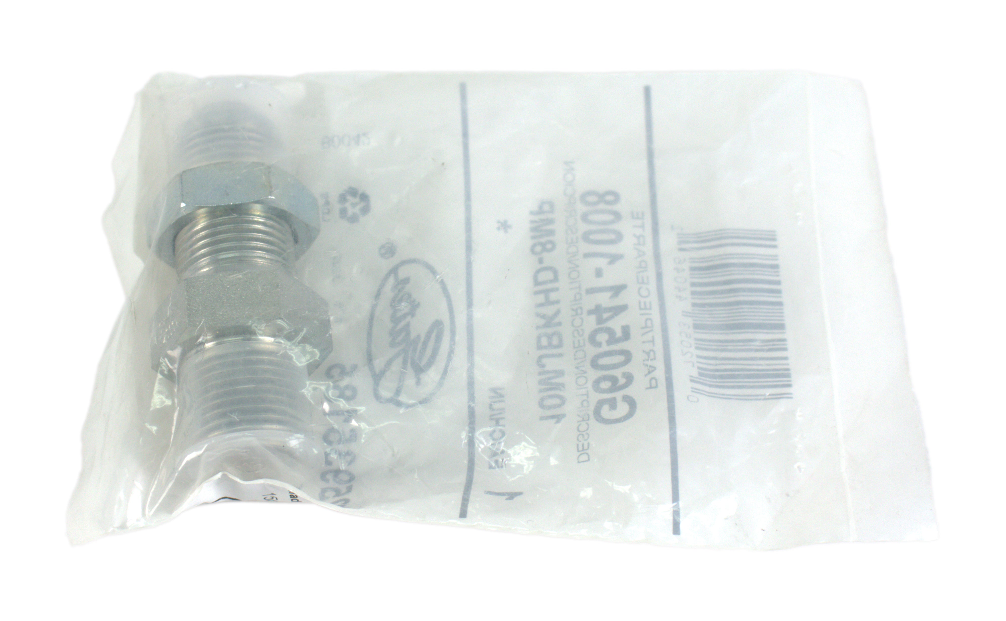 Gates Male JIC 37 Flare Bulkhead x Male Pipe NPTF 1/2-14 Thread Part G ...