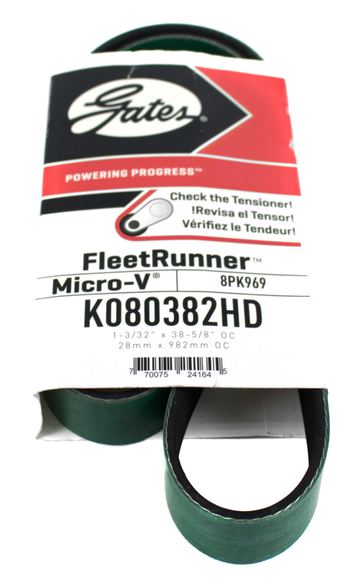 Gates FleetRunner Micro V-Belt 1-3/32in x 38-5/8in Fit HD Drives Part ...