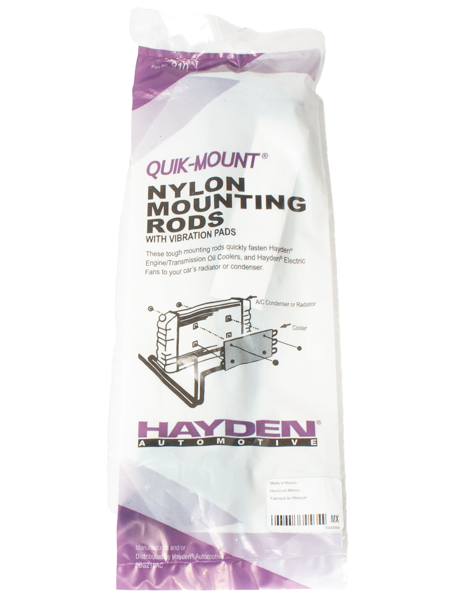 Hayden Oil Cooler Nylon Mounting Kit Fit 1942-2022 Domestic Foreign Ve ...