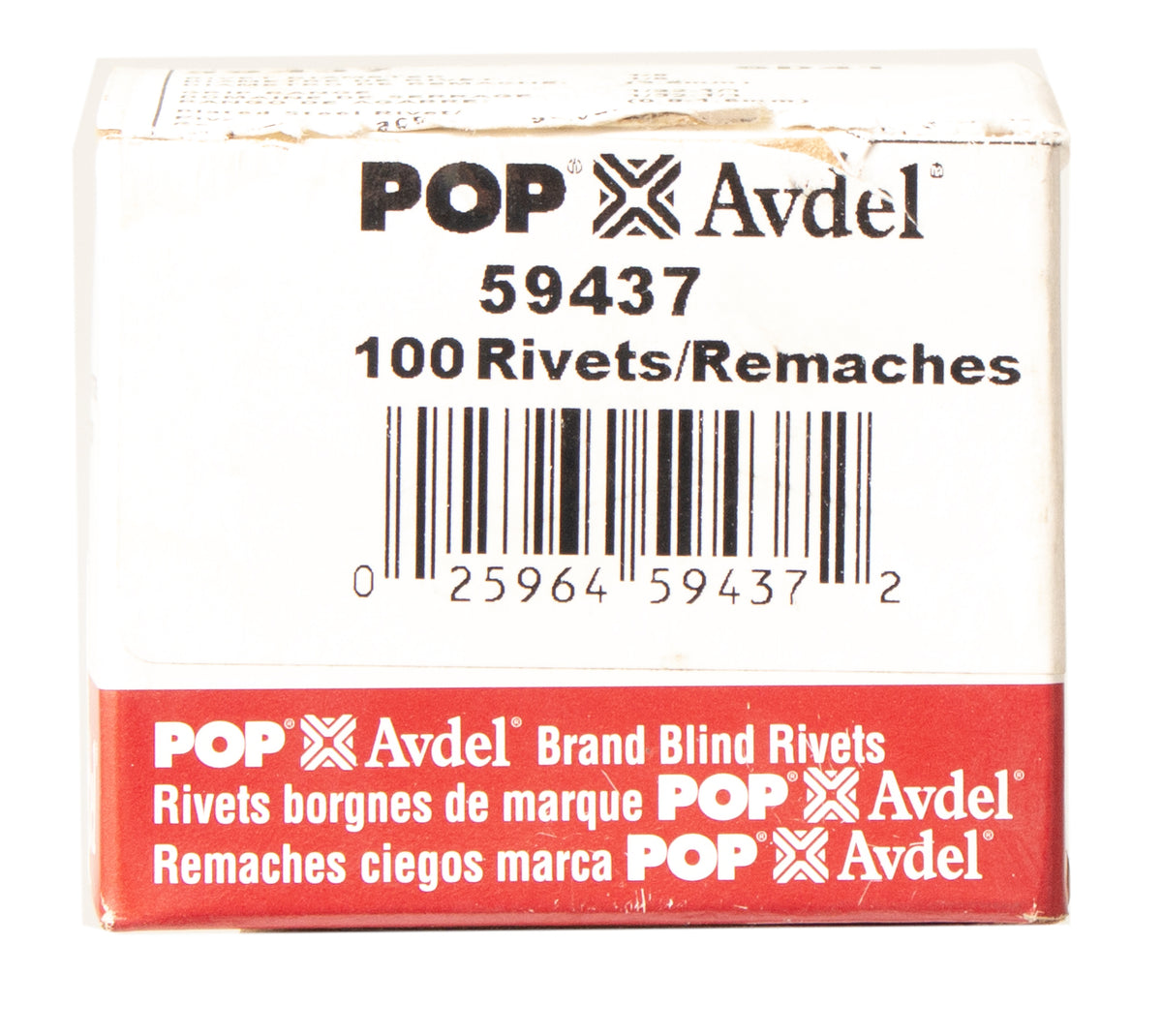 POP Avdel 59437 Blind Aluminum Rivet 1/8" Diameter 1/32"-1/1" Grip Ran ...