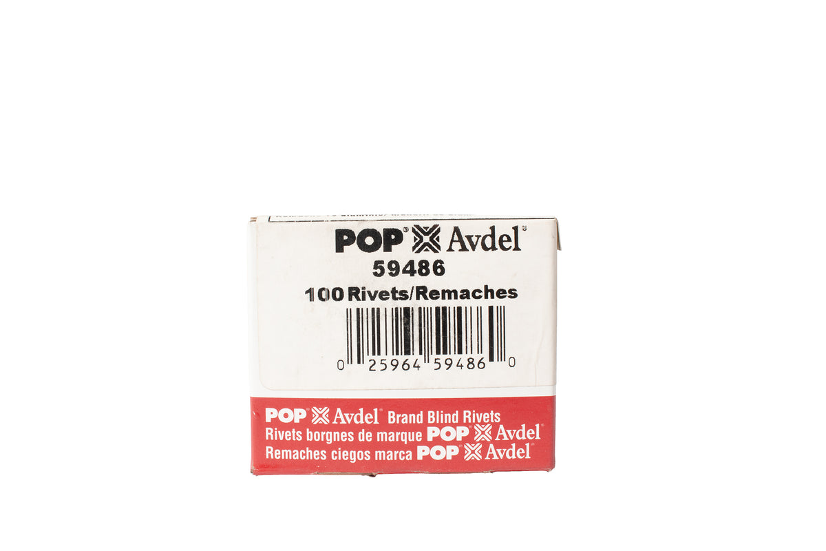 POP Avdel Aluminum Blind Rivets 100pcs 5/32" Diameter 3/8"-1/2" Grip R ...
