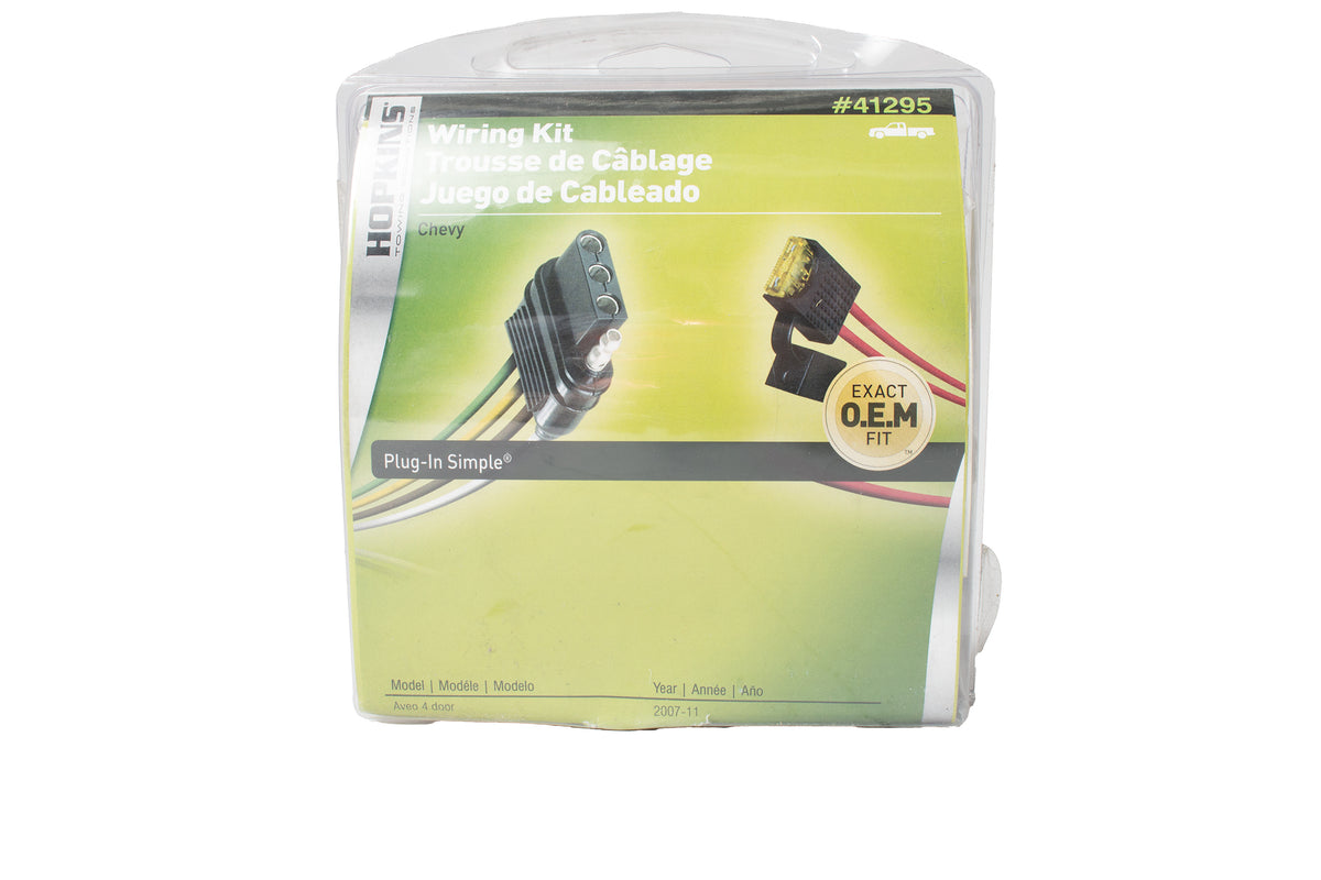 Hopkins Towing Solutions Plug-In Simple Vehicle Wiring Kit 4 Flat Mode ...