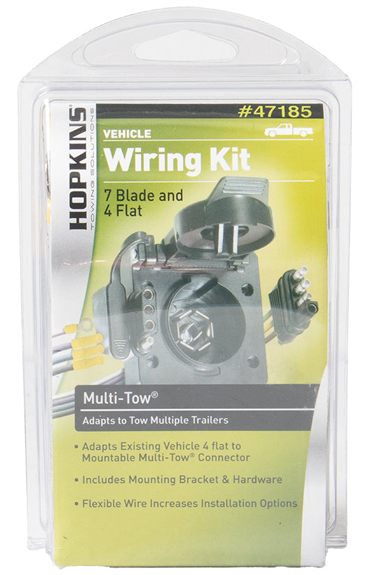 Hopkins Towing Solutions MultiTow Kit 7 Blade x 4 Flat 4 Flat Adapter ...