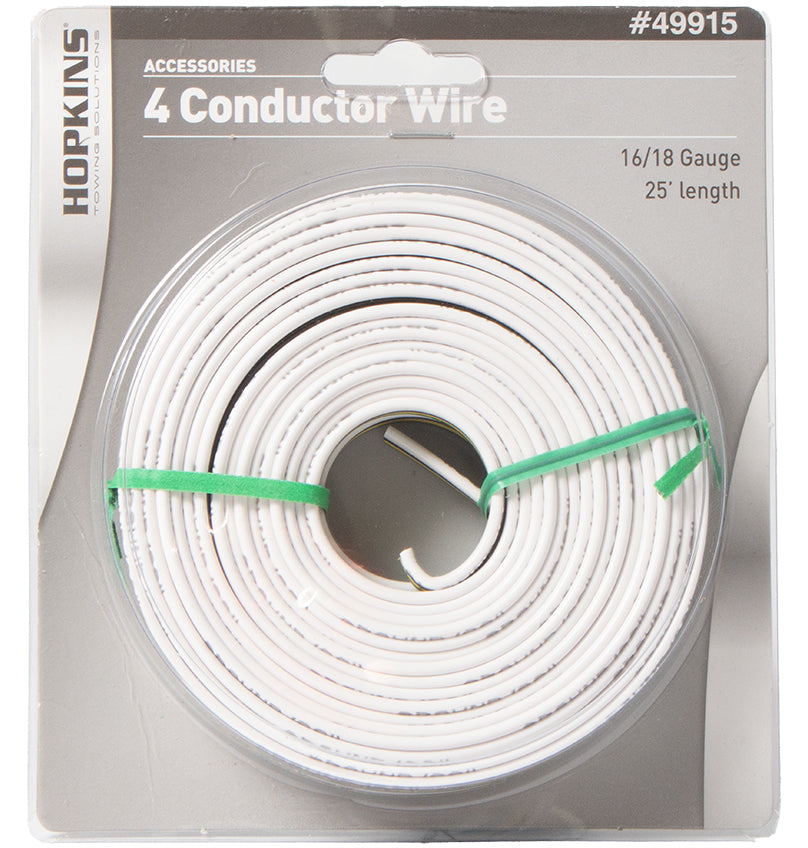 Hopkins Towing Solutions 4 Conductor Wire 16/18 Gauge 25 Ft Length Par ...