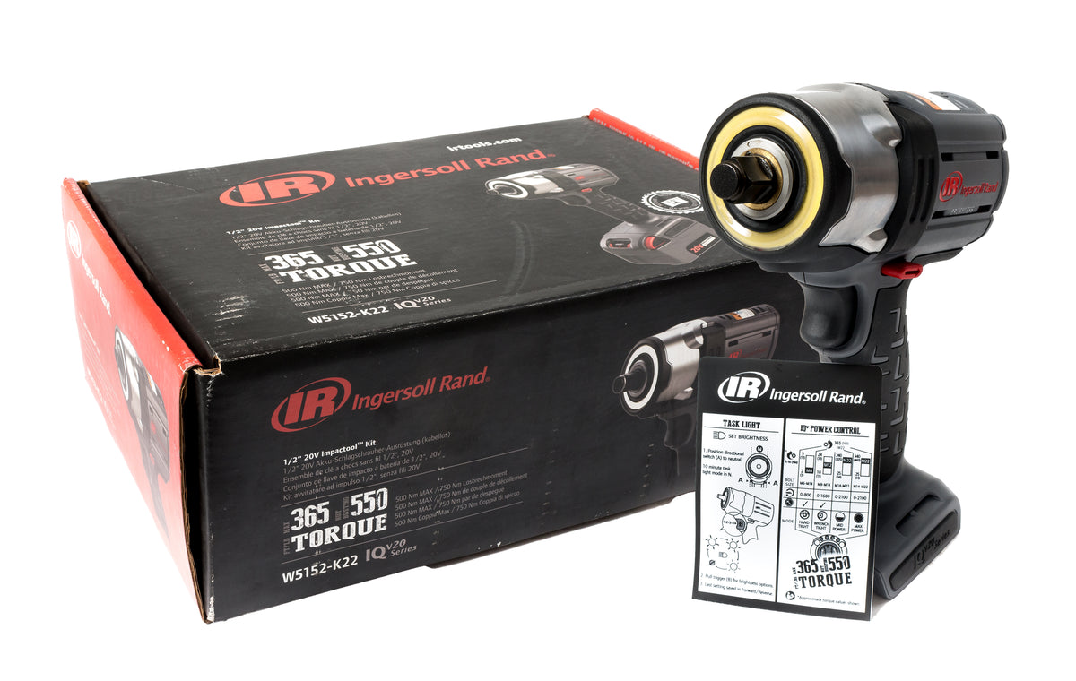 Ingersoll Rand 1/2" Cordless 20V Li-ion Battery Impact Wrench Kit Mode ...