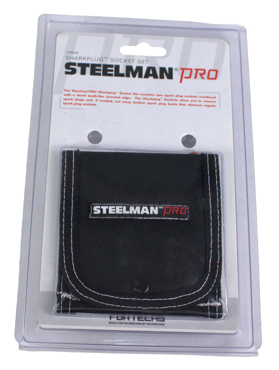 Steelman Pro Sparkplug Socket Set Sizes 5/8" 13/16" Storage Pouch Mode ...