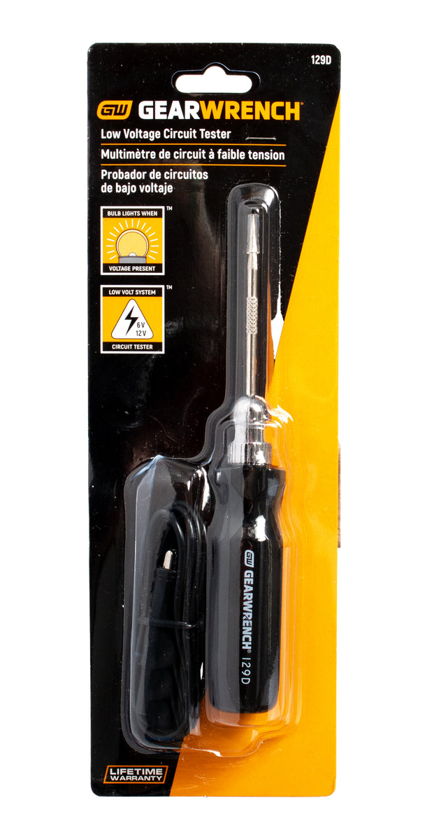 Apex Tool Group GearWrench 6/12 Volt Low Voltage Circuit Tester Part N ...