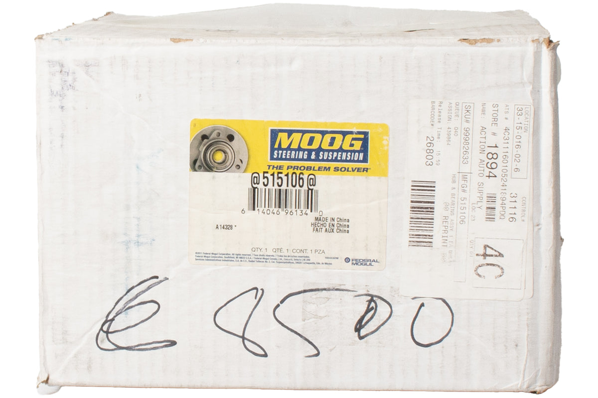 Moog Front Left Wheel Hub Bearing Assembly Fits 2004-2008 Chevrolet Is ...