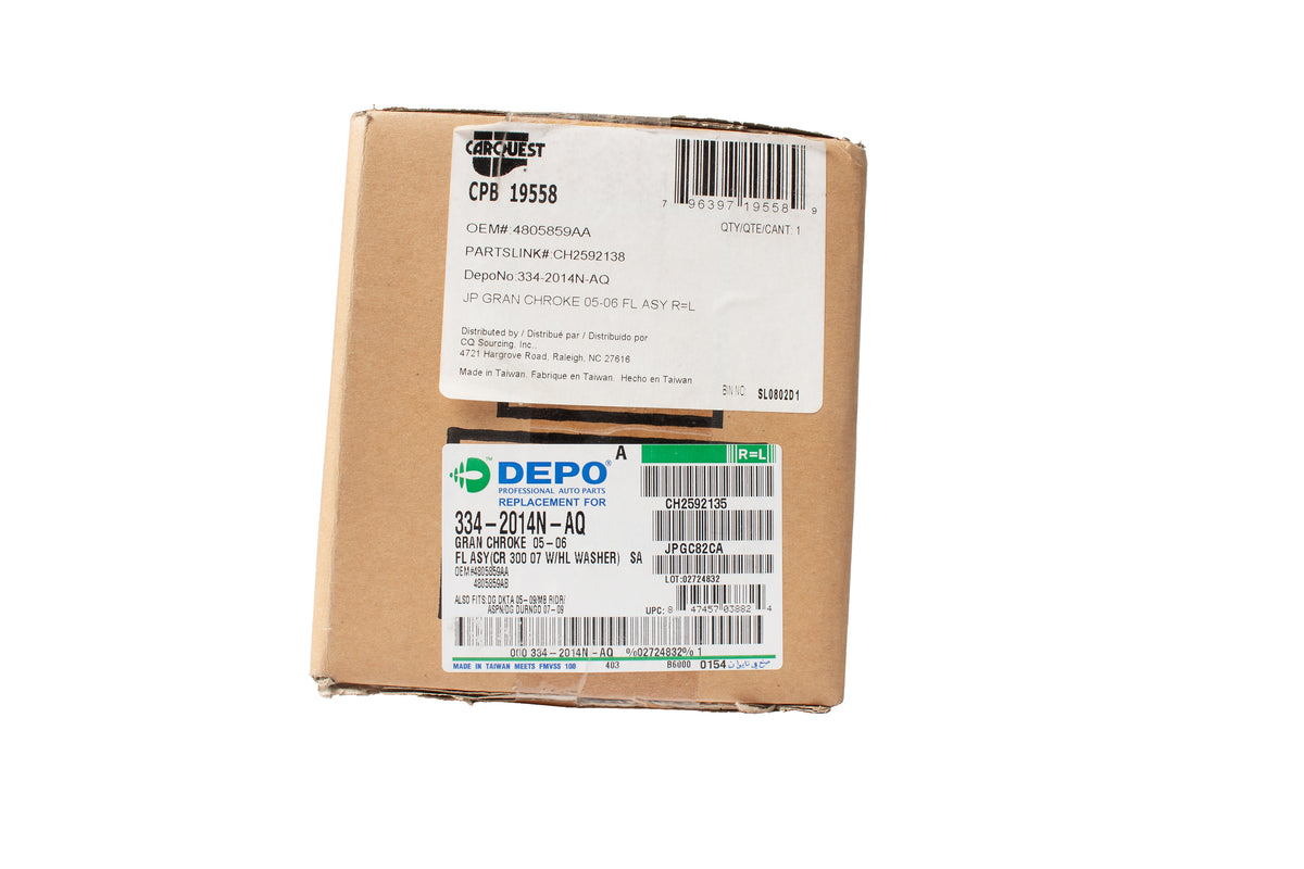 Depo Maxzone Fog Lamp Assembly Fit 2005-09 Dodge Dakota 07-10 Chrysler ...