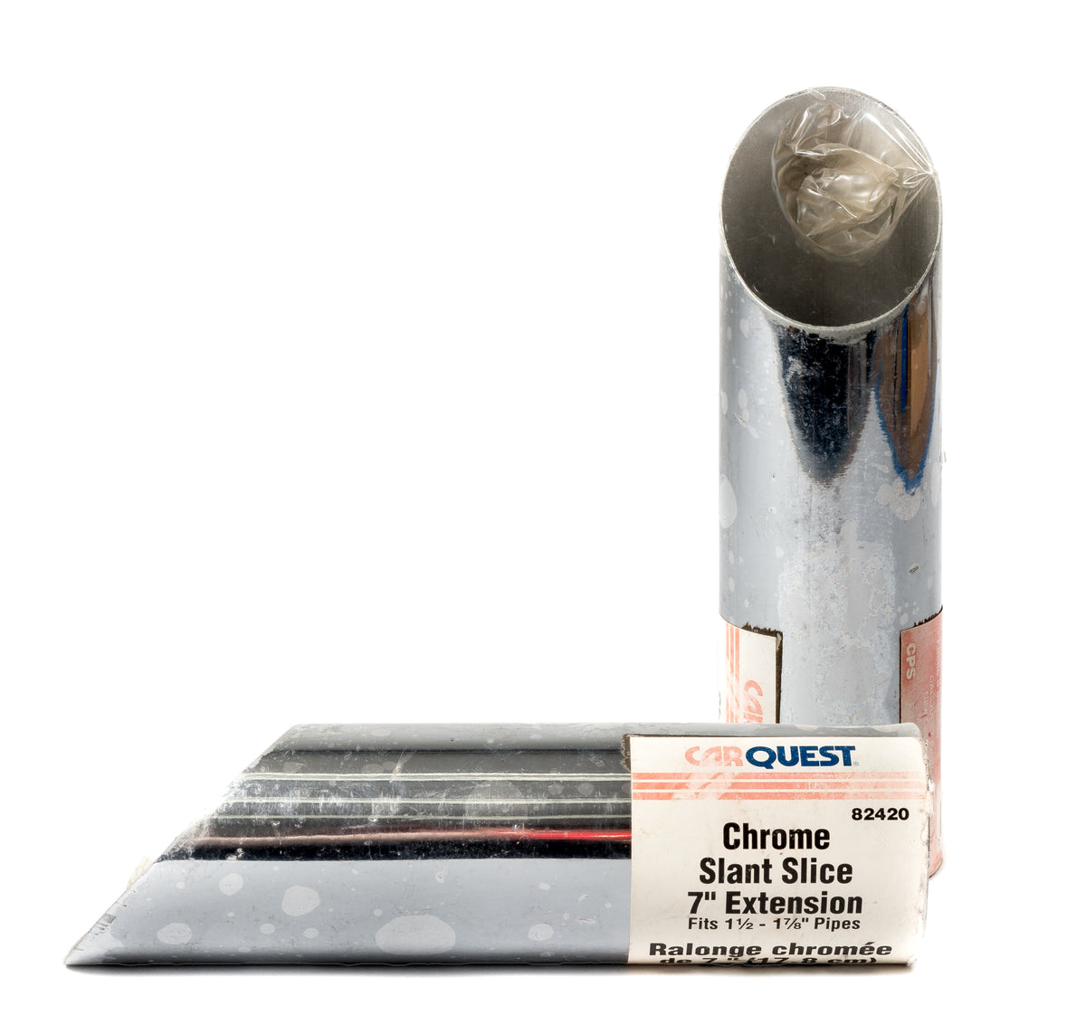 Carquest Chrome Slant Slice 7in Extension Fit 1-1/2in x 1-7/8in Pipes ...