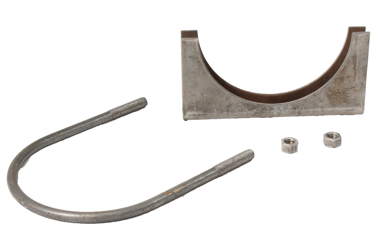 Nickson 5 Inch Heavy Duty 3/8 Inch U-Bolt Stainless Steel Exhaust Clam ...