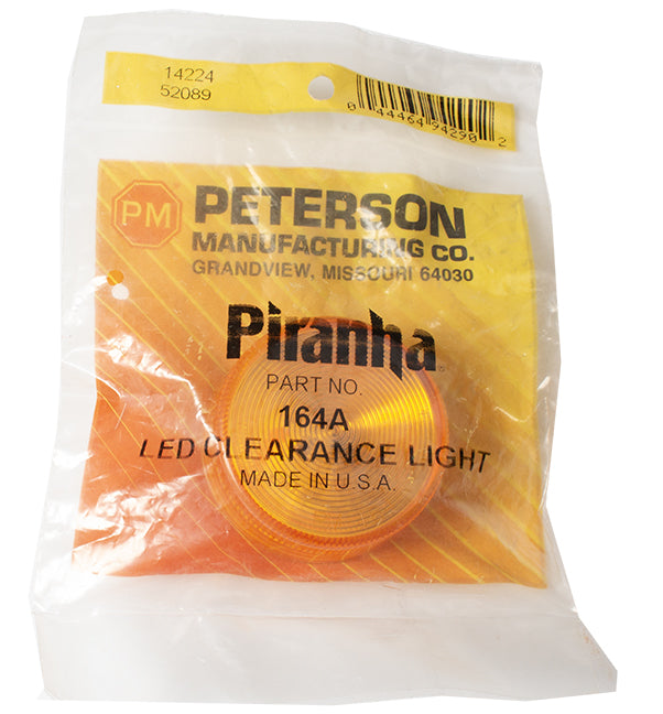 Peterson 2 Inch Round 3 Diode LED Clearance Side Marker Light Amber Pa ...