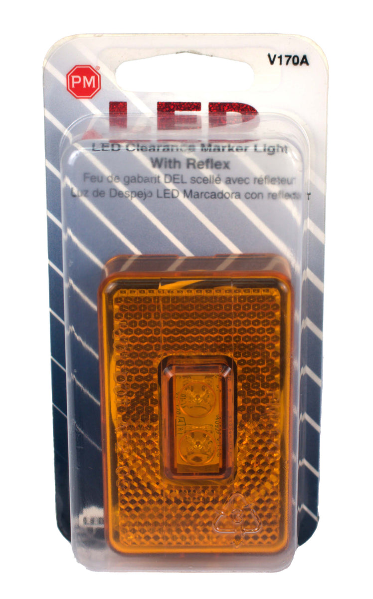 Peterson LED Clearance Side Marker Light Reflex 3.1 Inch x 2 Inch Mode ...
