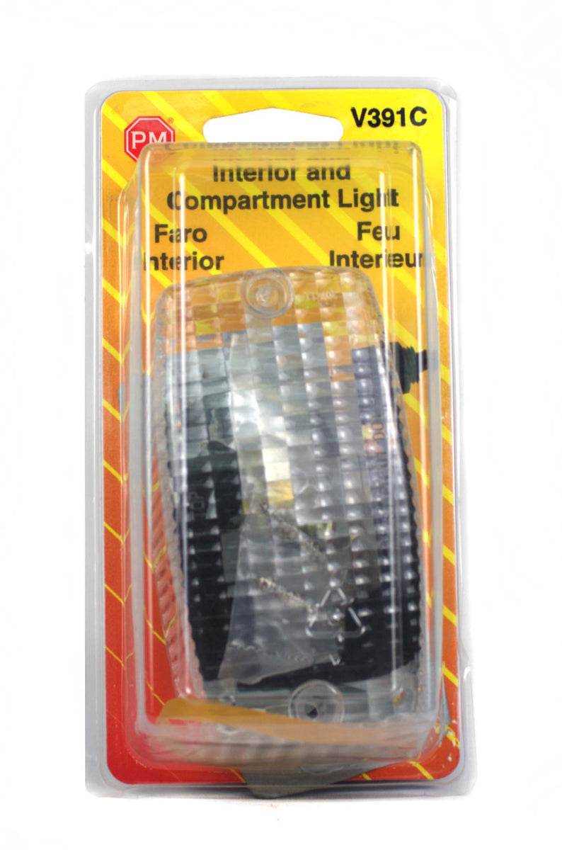 Peterson Incandescent Interior Compartment Light Clear Metal Base Mode ...