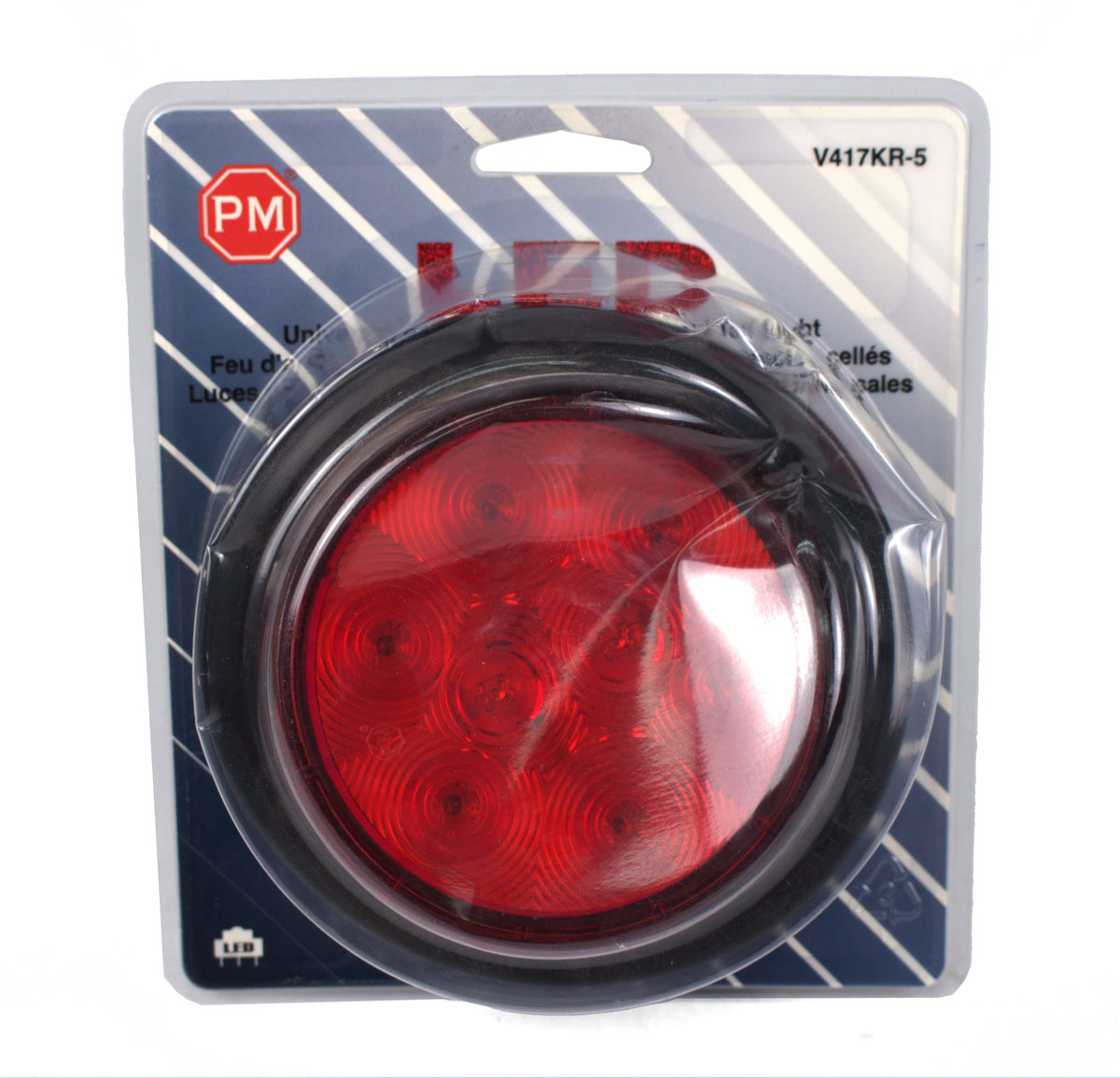 Peterson Universal Sealed LED Stop Turn Tail Light Round Red Lens Part ...