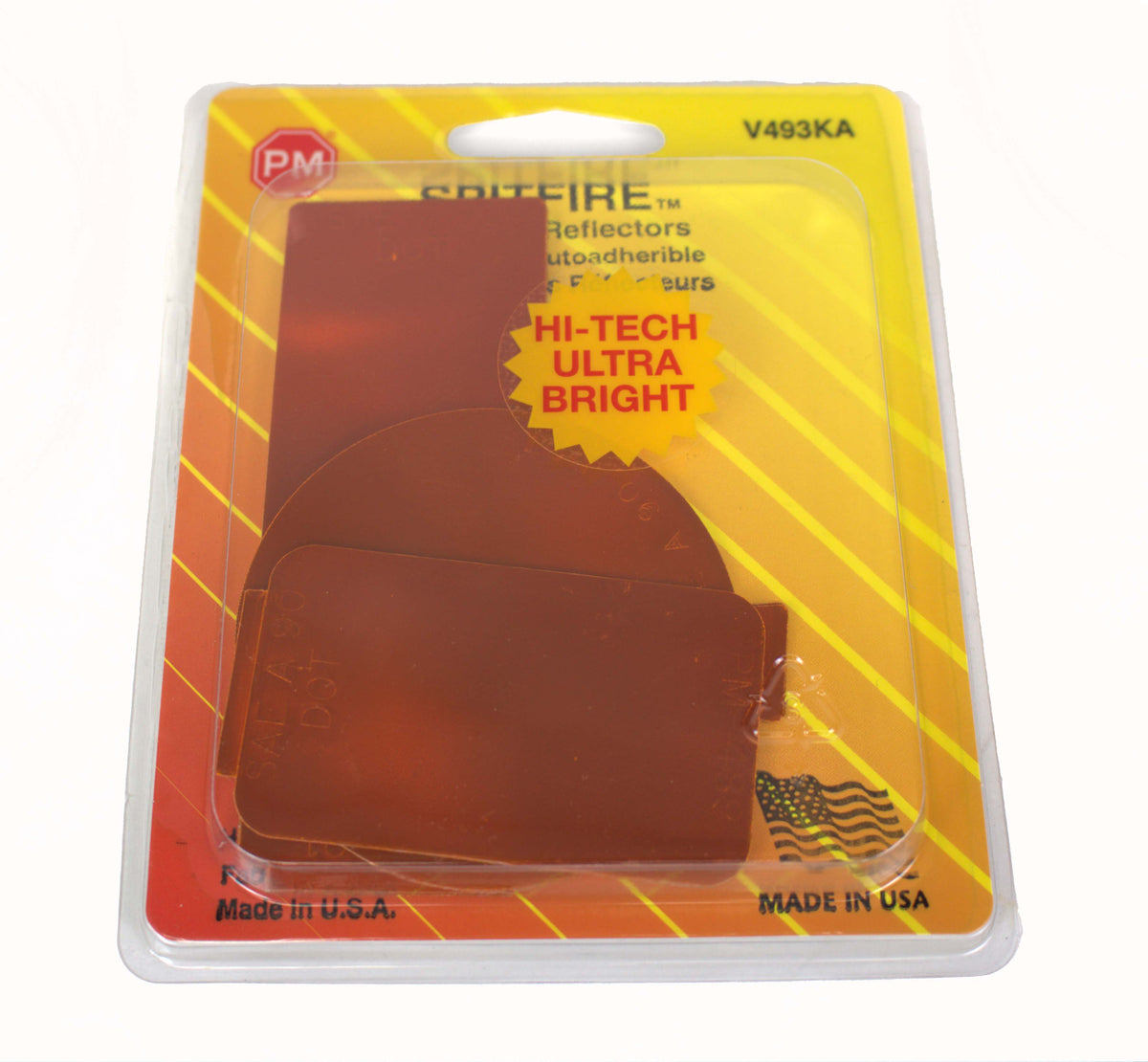Peterson Hi-Tech Stick-On Reflector Kit Exceeds DOT Spec Adhesive Back ...