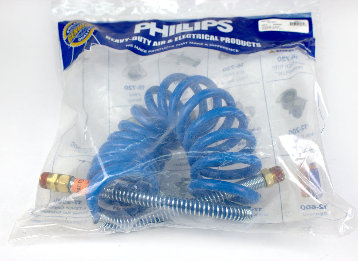 Phillips Industries Heavy Duty 12 Foot Coiled Air Brake Hose Model Num ...