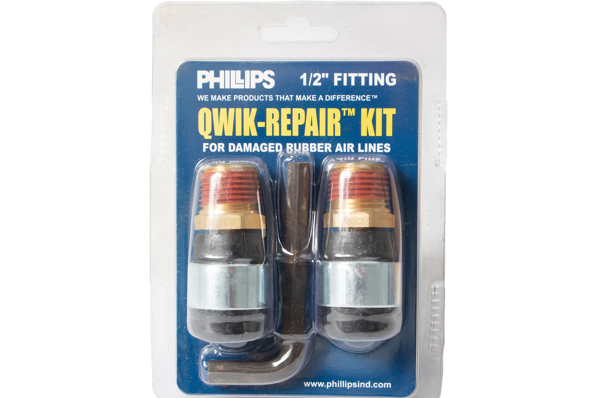 Phillips Lighting Qwik-Repair Rubber Air Line Repair Kit 1/2" Fitting ...