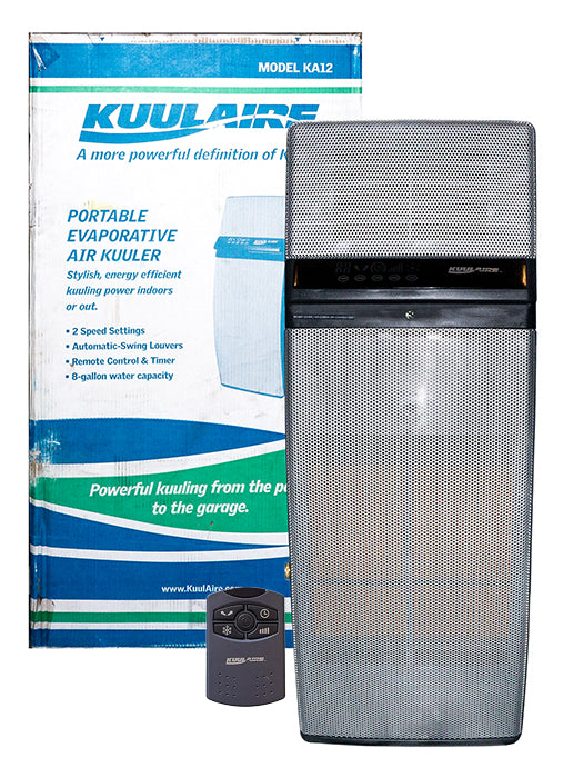 Kuulaire Portable Evaporative Air Cooler 2 Speed Remote Control 8 Gall ...