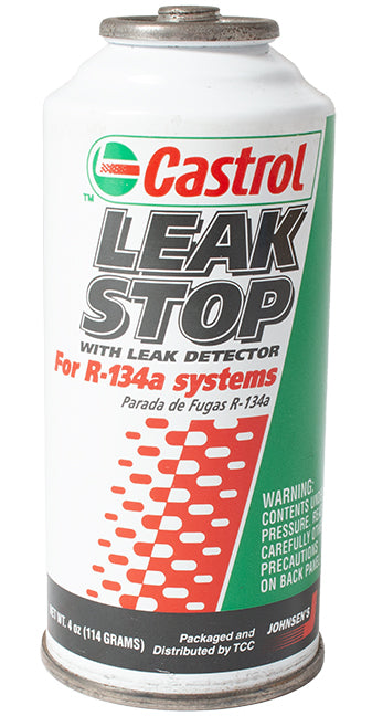 Castrol Leak Stop Leak Detector Fluid Canister Fits R-134a Systems 4oz ...