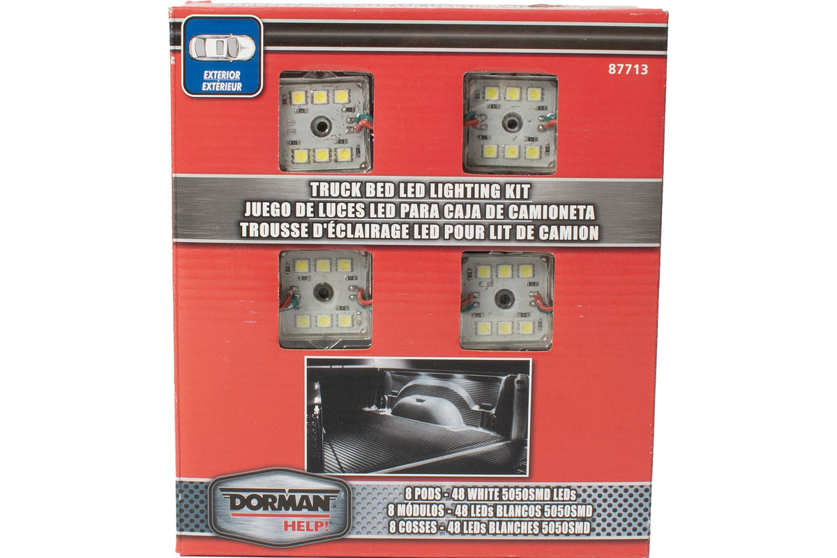 Dorman Help! Truck Bed LED Lighting Kit 8 Pods 48 White 5050SMD LEDs M ...